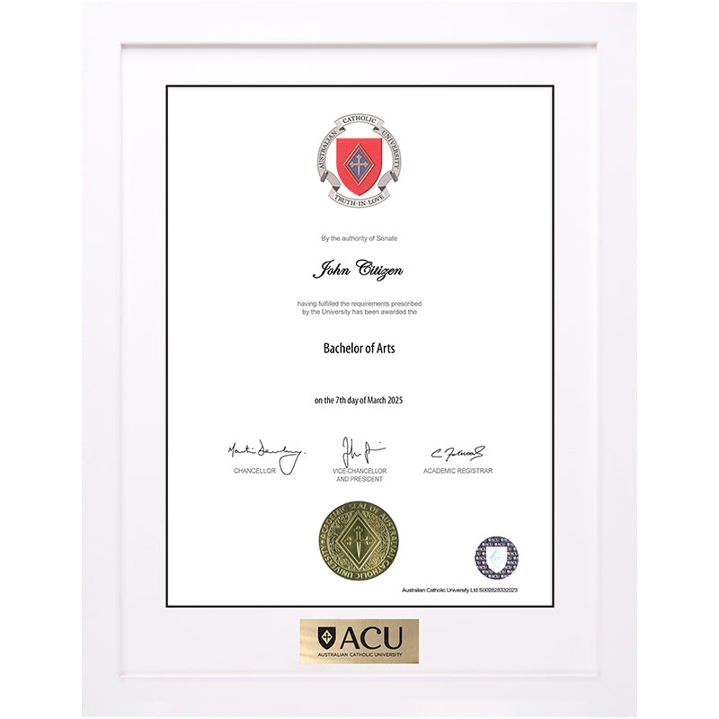 Testamur Frames – GFP Graduations