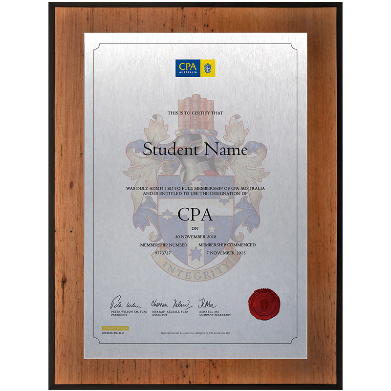 CPA Plaque Vintage Blackbutt – GFP Graduations