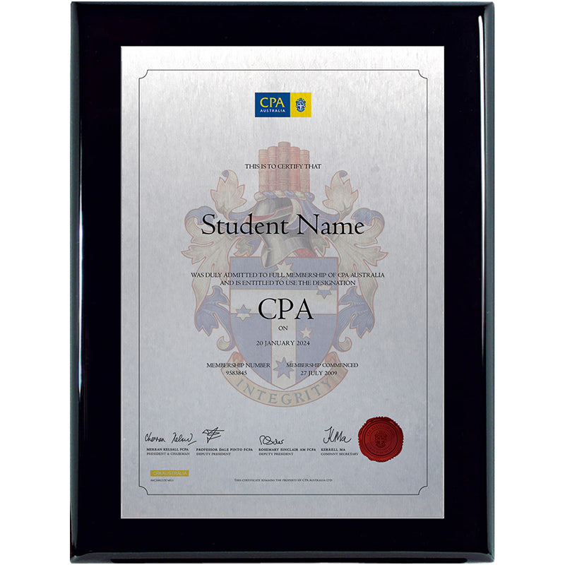CPA Plaque Prestige Black – GFP Graduations
