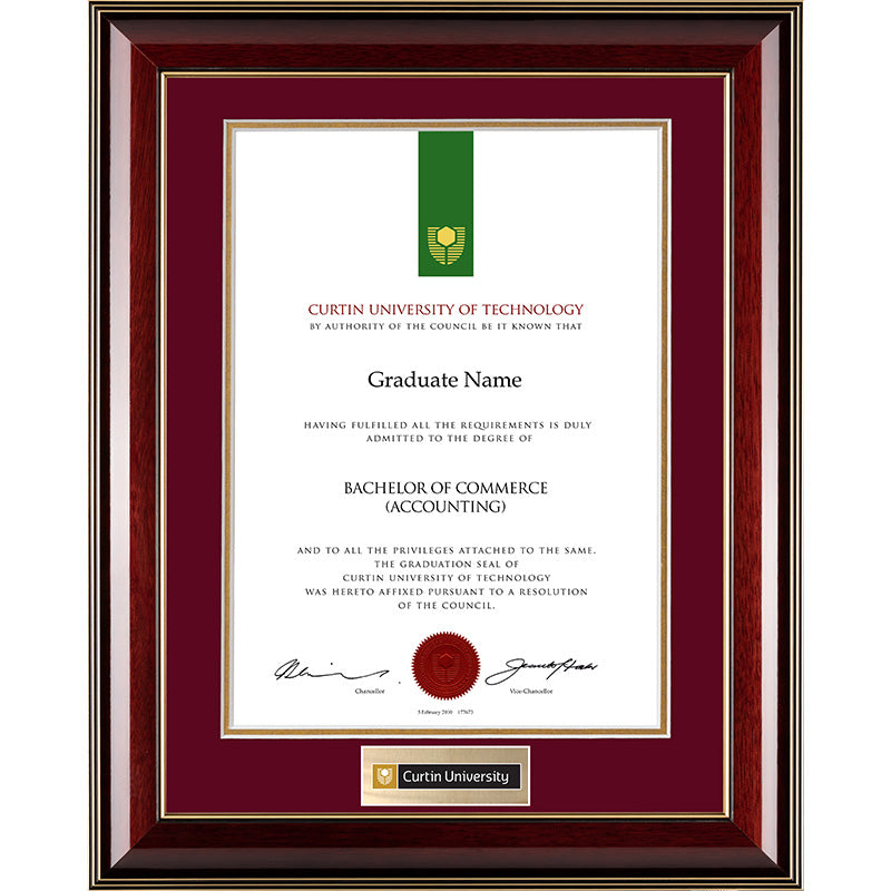Curtin University Frame Majestic Elegance – GFP Graduations