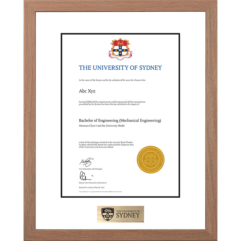 University of Sydney Testamur Frames – GFP Graduations
