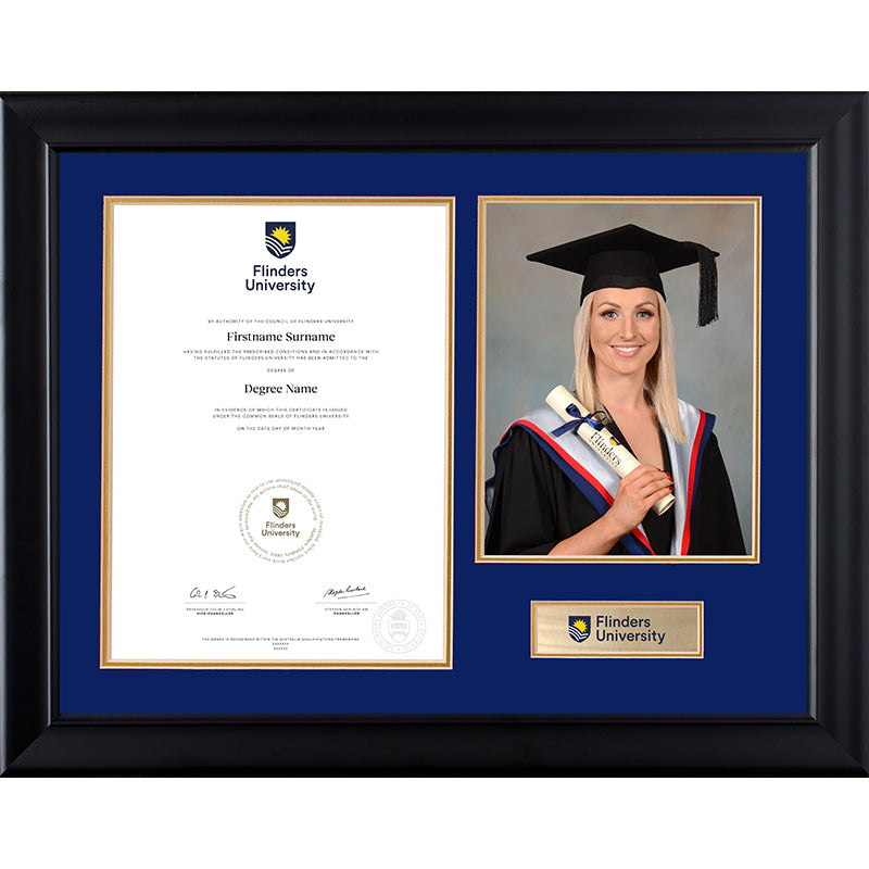 Flinders University Frame Black Regency – GFP Graduations