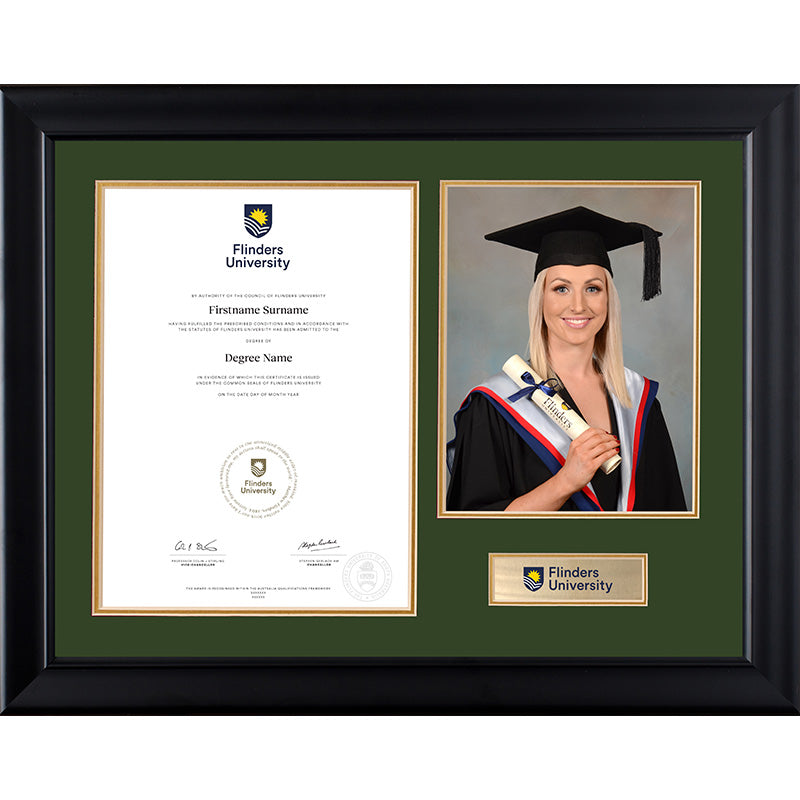 Flinders University Frame Black Regency – GFP Graduations