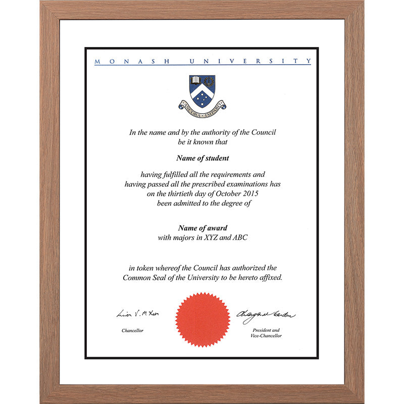 Monash Frame Natural Elegance – GFP Graduations
