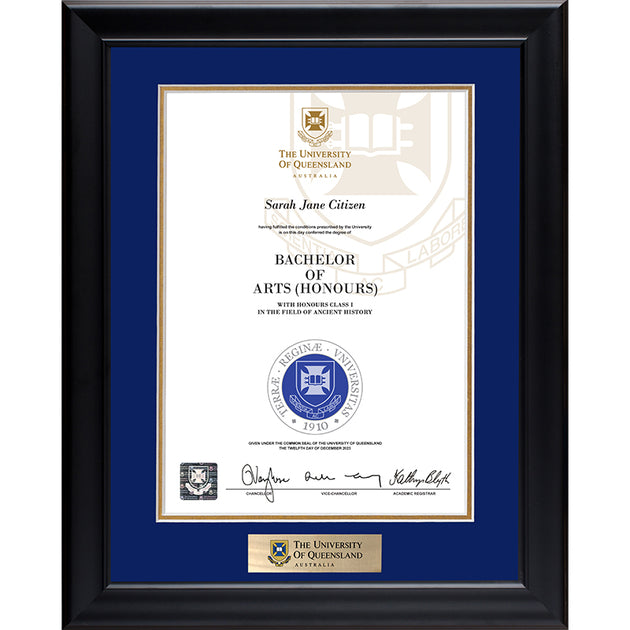 The University of Queensland – Tagged "Testamur Frames"– GFP Graduations