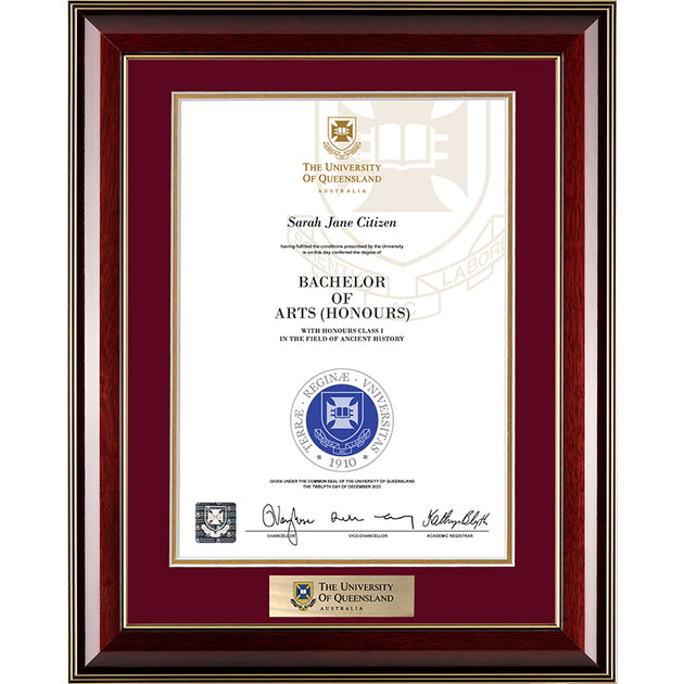 The University of Queensland – Tagged "Testamur Frames"– GFP Graduations