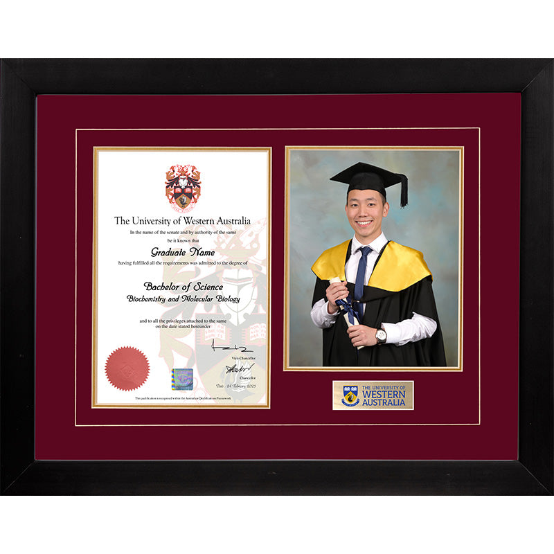 UWA Frame Black Regency – GFP Graduations