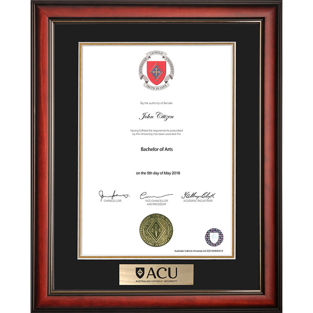 ACU Testamur Frames – GFP Graduations