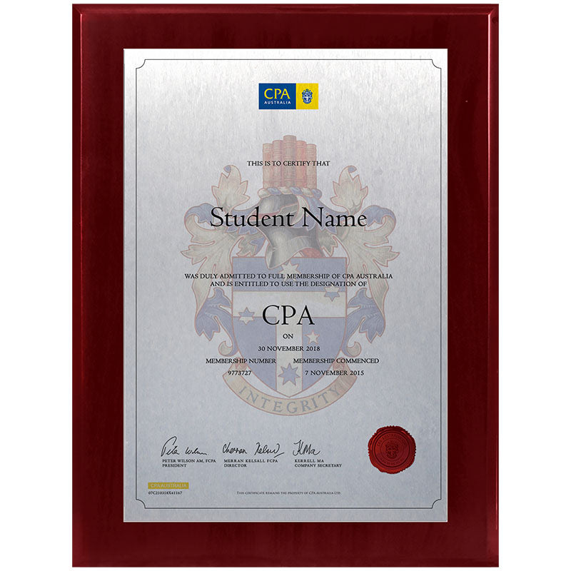 CPA Plaque Prestige – GFP Graduations