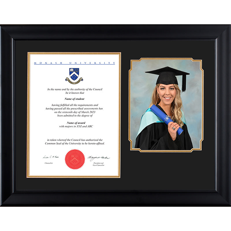 Monash Frame Black Regency – GFP Graduations