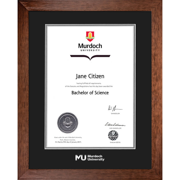 Murdoch University Testamur Frames – GFP Graduations
