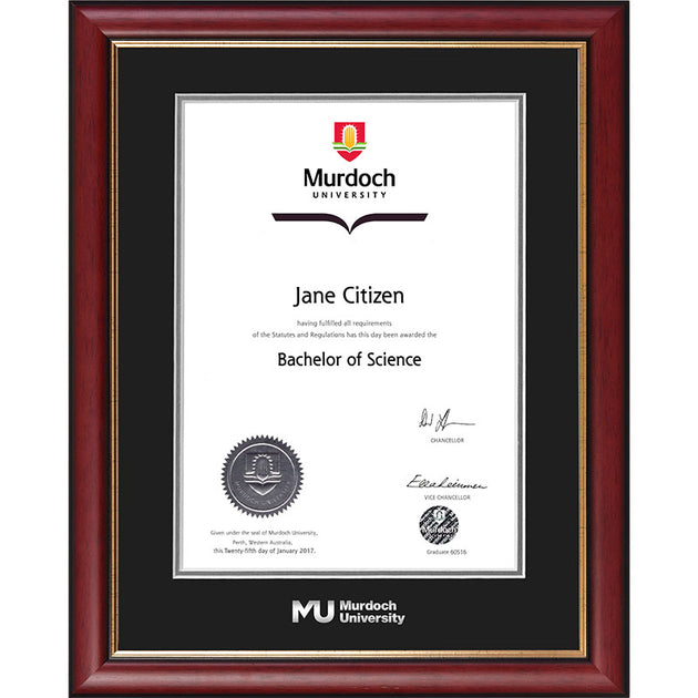 Murdoch University Testamur Frames – GFP Graduations